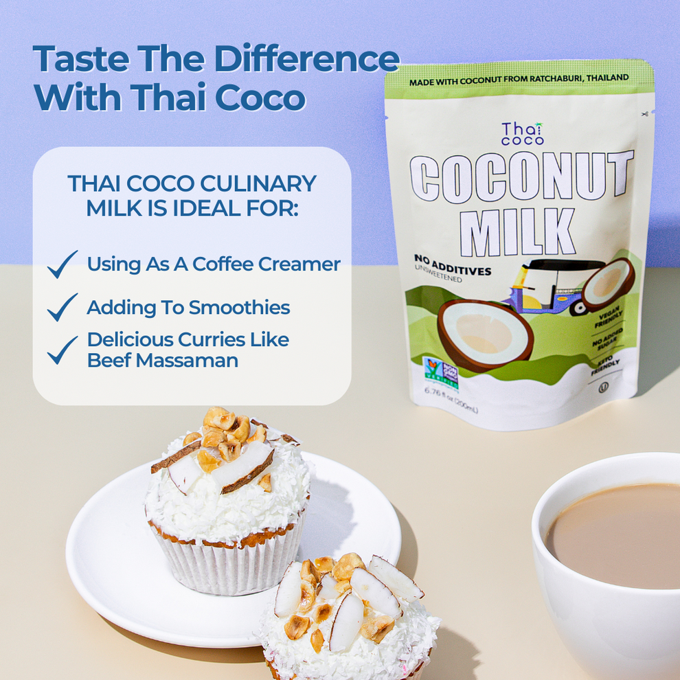 Thai Coco - Coconut Milk Pouches - Non GMO - 6.76 fl. oz (6 Pack ...
